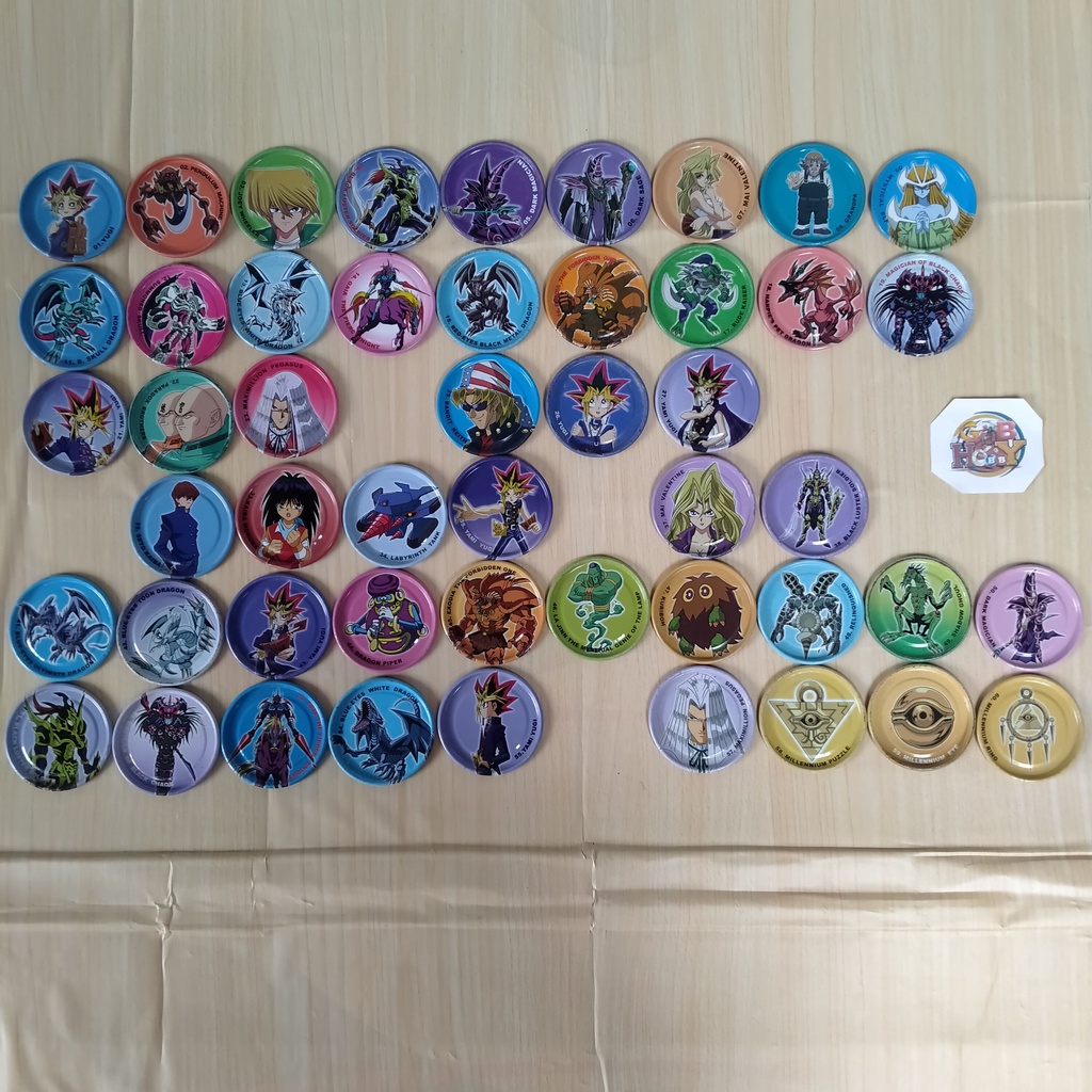 Jual Paket Tazos YuGiOh Metalix Colour Berwarna (49/60) | Shopee Indonesia