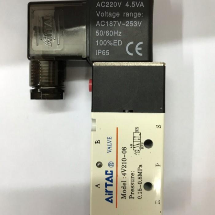 Jual Selenoid Valve Airtac 4V210~08 AC 220V/DC 24V | Shopee Indonesia