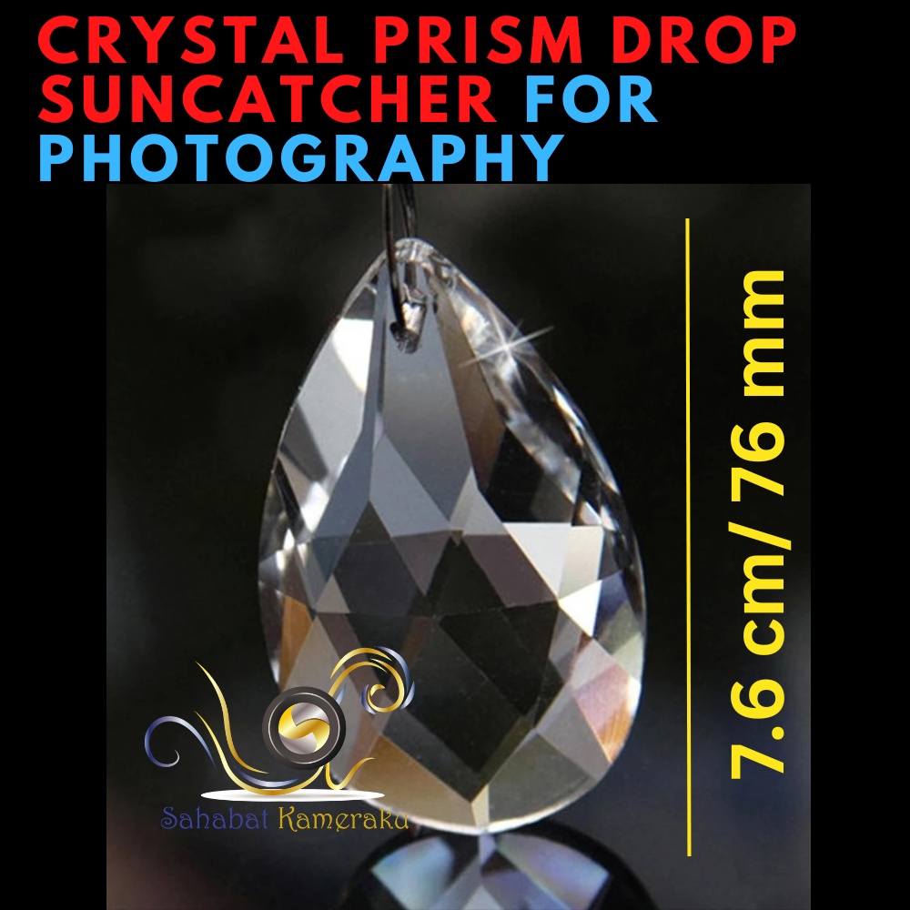 Jual Kaca Prisma Kristal Bundar Ring Circular Pendant 50mm Prism ...