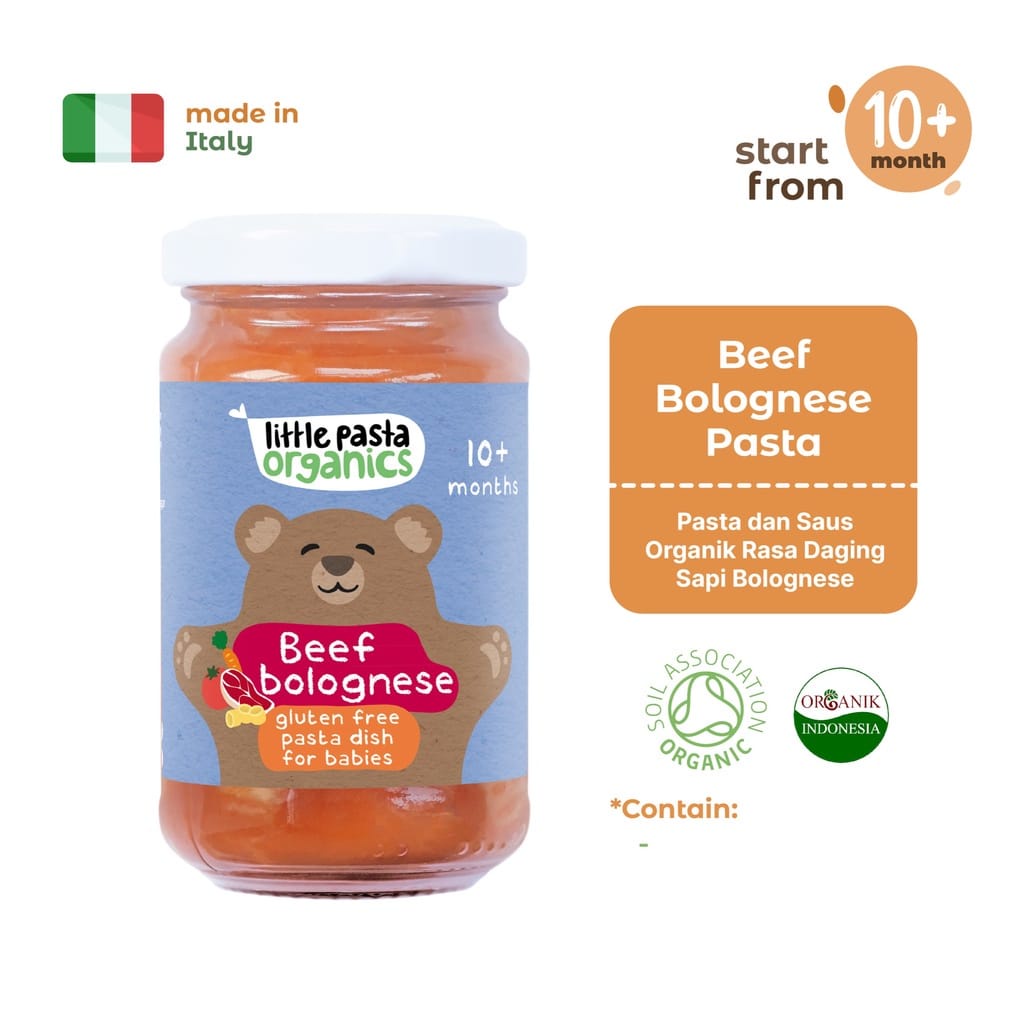 Jual LITTLE PASTA ORGANIC BEEF BOLOGNESE PASTA 180g (10 monts+ ...
