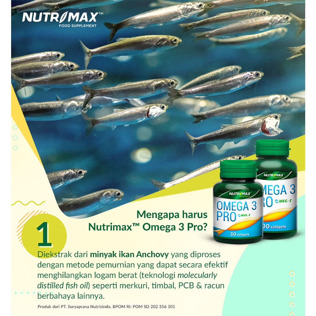 Jual Nutrimax Omega 3 Pro Softgels Minyak Ikan Fish Oil | Shopee Indonesia