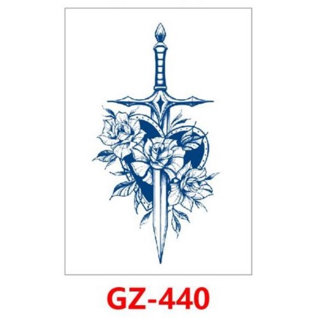Jual Tato Temporer Ukuran 18cm x 11cm Motif GZ 422 Salib Tangan Tato ...