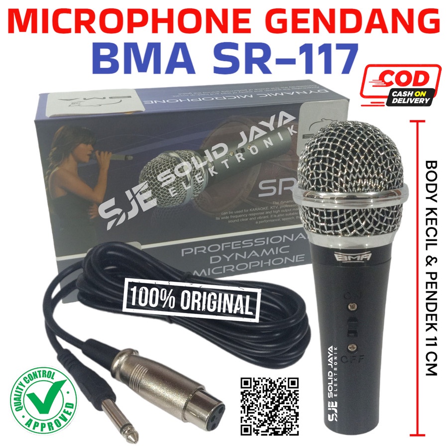 Jual MIC GENDANG BMA SR117 SR 117 KENDANG INSTRUMENT MIK DRUM KETIPUNG ...