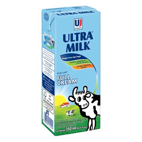 Jual ULTRA UHT MILK PLAIN 250 ML - SUSU | Shopee Indonesia