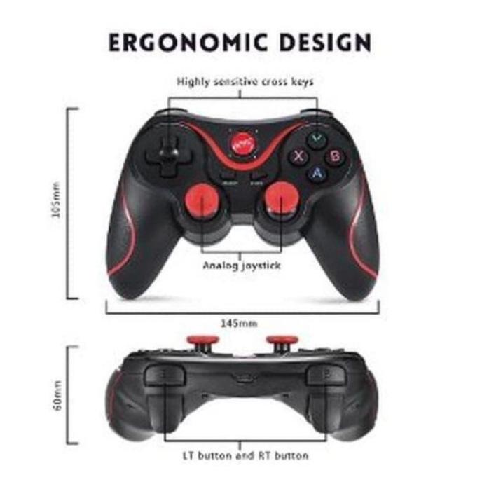 Jual Gamepad Joystick Bluetooth Plus Holder Hp/Stik Gamebluetooth Hp ...