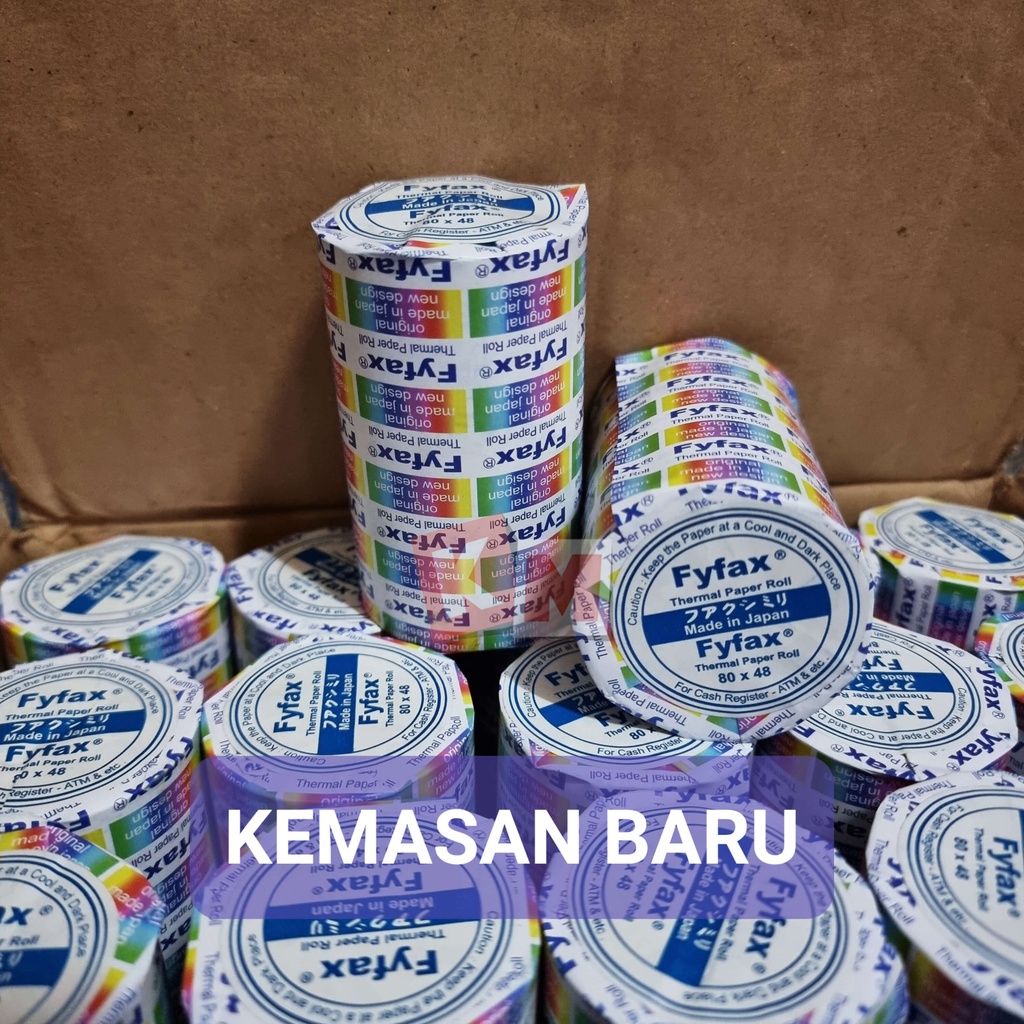 Jual Kertas Thermal / Register Paper Roll FyFax 80 x 48 mm / 80x48 ...