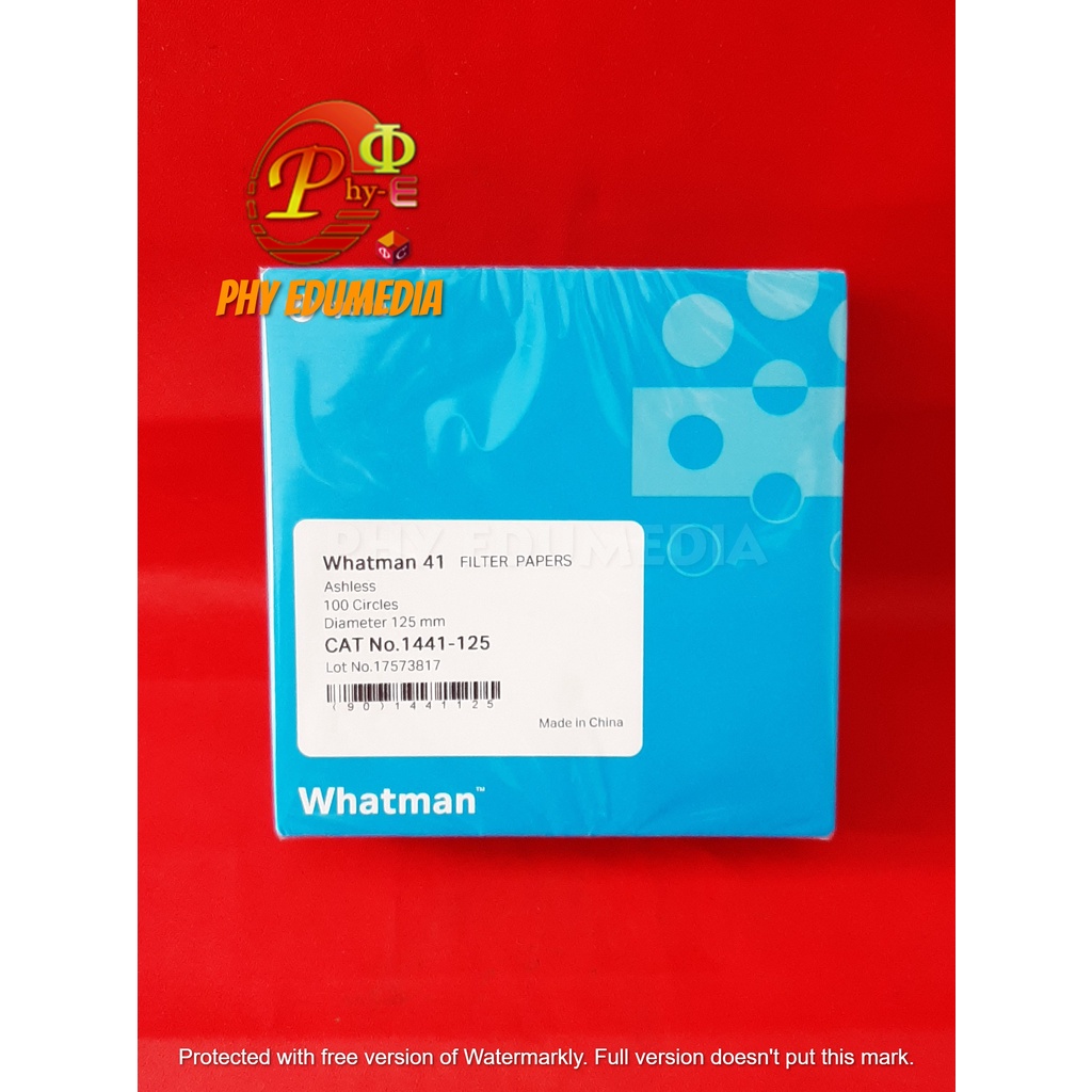 Jual Kertas Saring Whatman No 41 Diameter 12,5 cm 125mm 12.5 cm Per ...