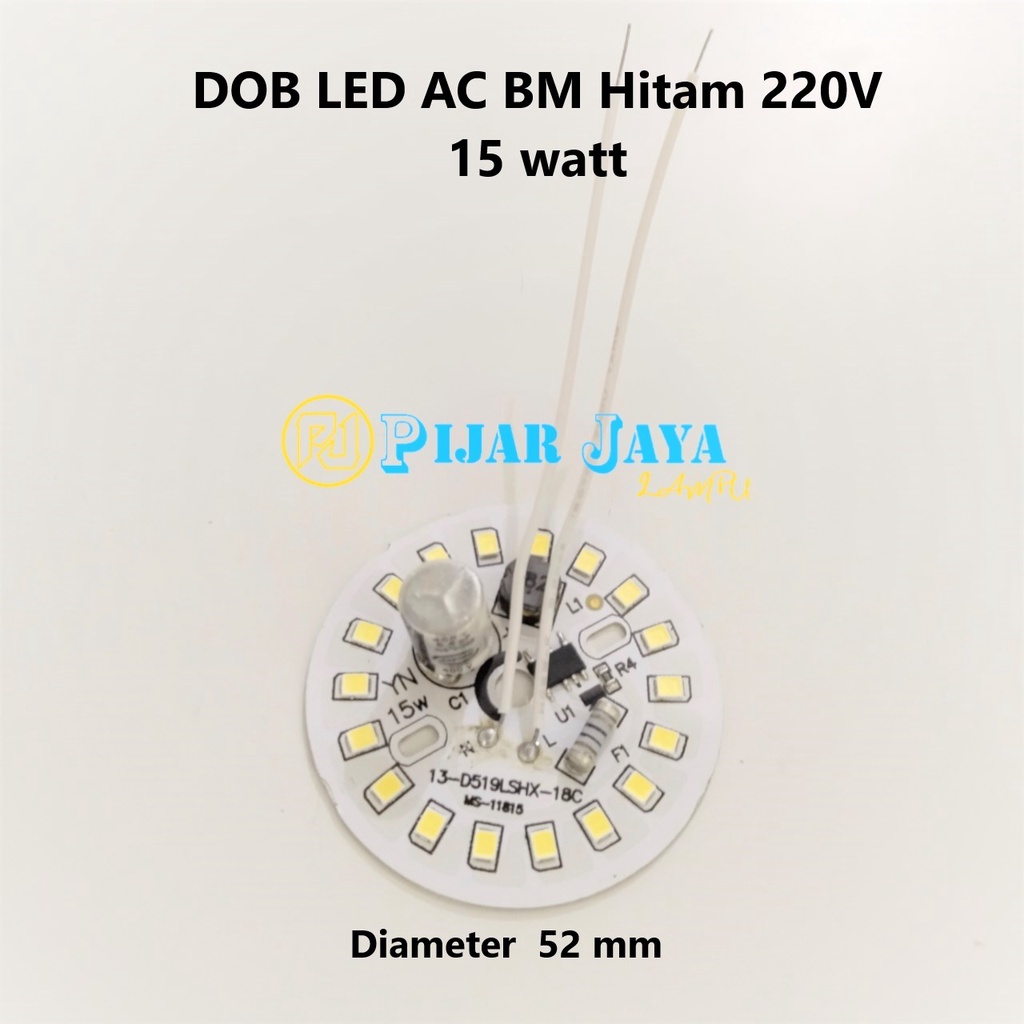 Jual PCB Lampu LED AC BM Hitam Watt Lengkap 3 5 7 9 12 15 18 20 27 30 ...