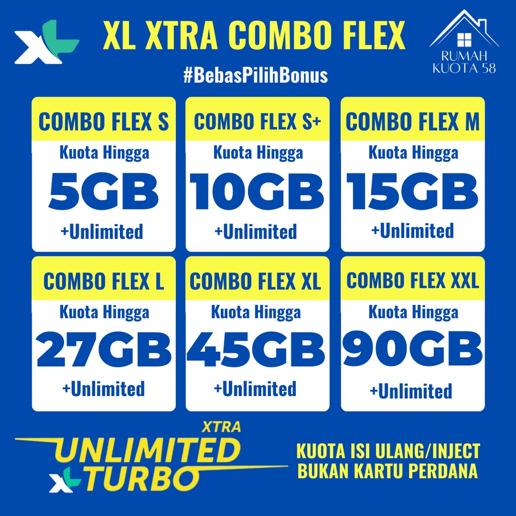 Jual PAKET DATA XL XTRA COMBO FLEX PROMO | Shopee Indonesia