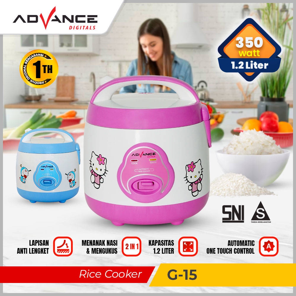 Jual 【Garansi 1 Tahun】Advance G-15 Rice Cooker Mini Penanak Nasi Kartun ...