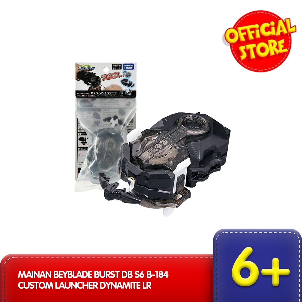 Jual Mainan Beyblade Burst DB S6 B-184 Custom Launcher Dynamite LR ...