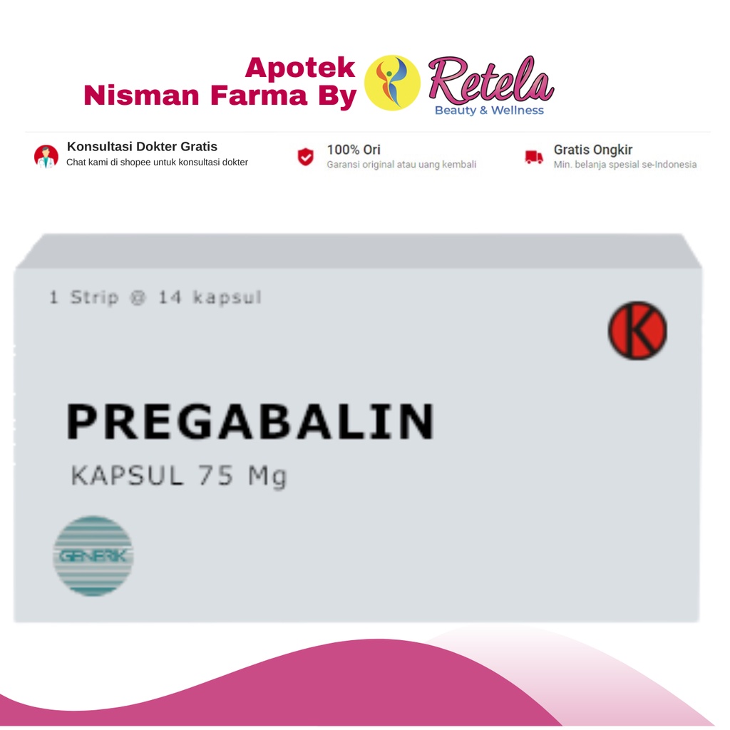 Jual PREGABALIN 75MG 1 STRIP 10 CAPS | Shopee Indonesia