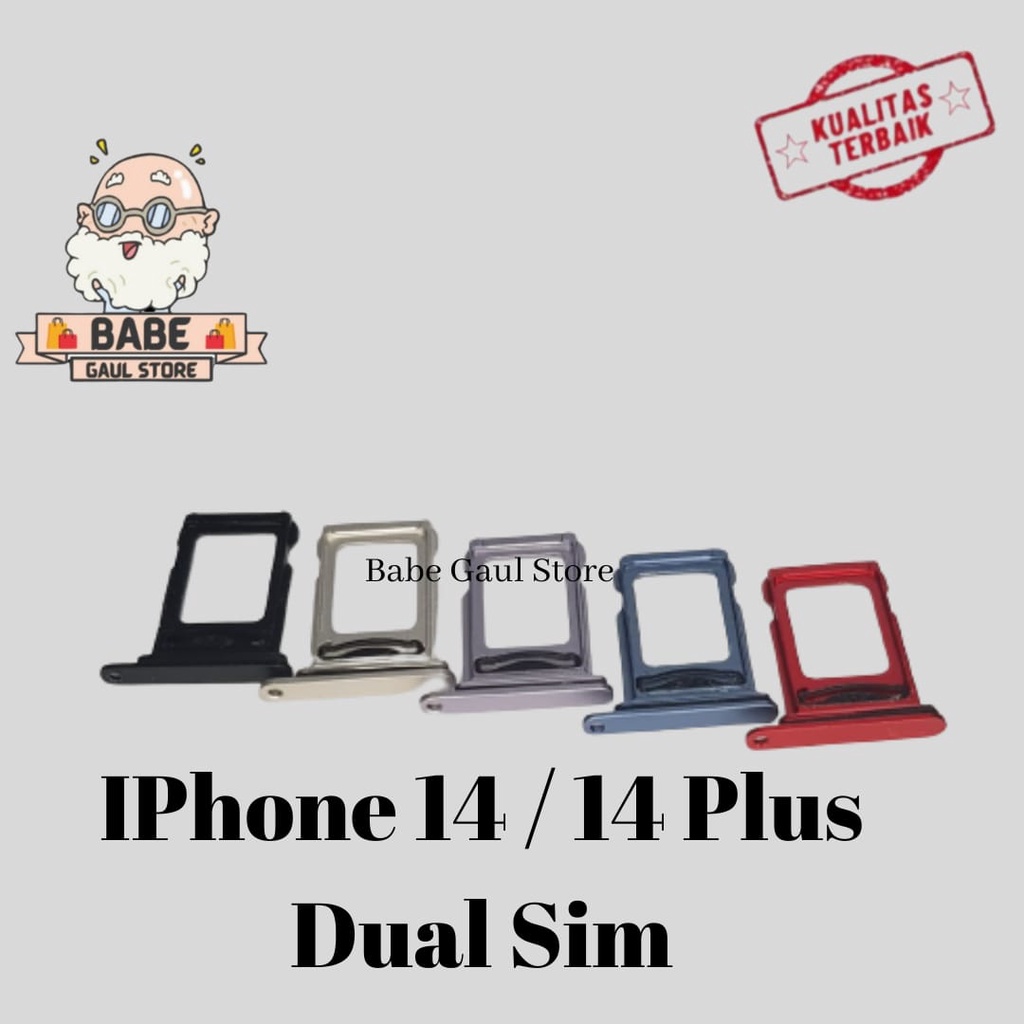 Jual SIM TRAY IPHONE 14 / PLUS DUAL SIM ORIGINAL SLOT SIMTRAY SIMCARD ...
