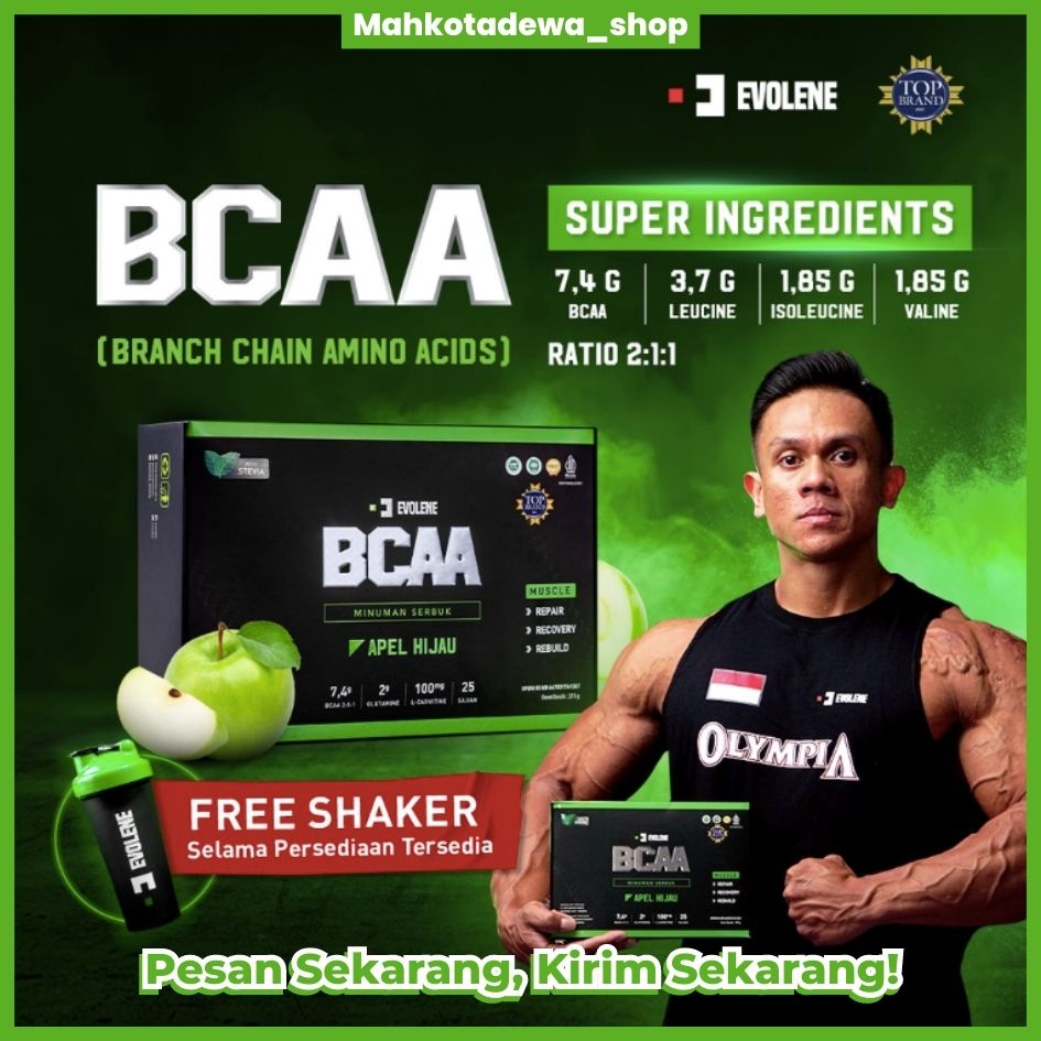 Jual EVOLENE BCAA 1 BOX ISI 25 SACHET BRANCHED CHAIN AMINO ACID BPOM & HALAL | Shopee Indonesia