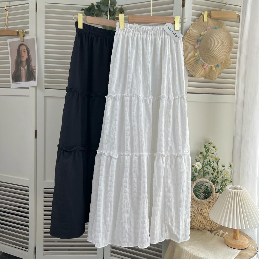 Jual Rok Wanita Longskirt Korea Layer / Skirt Cewek Panjang kode 145 ...