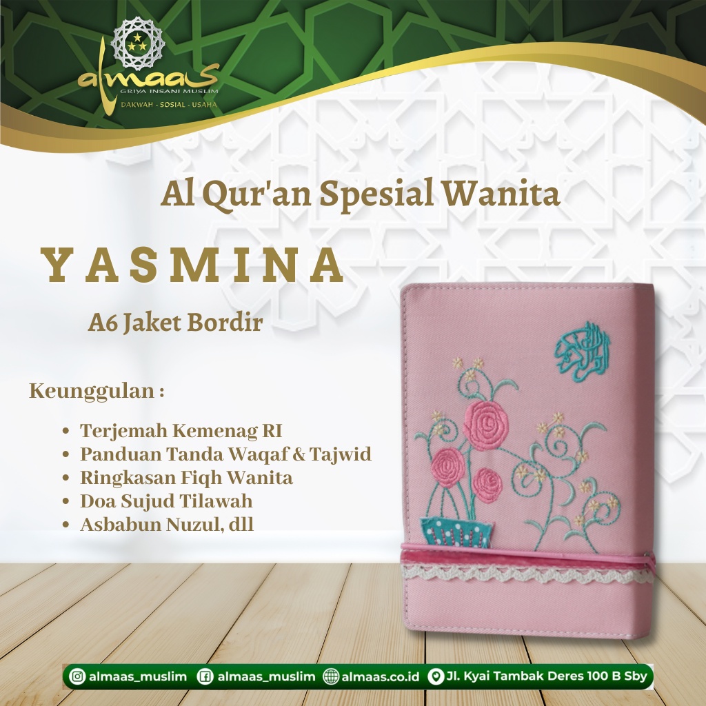 Jual Al Quran Yasmina Syaamil Terjemah Blok Warna Ayat A6 Mini Motif ...