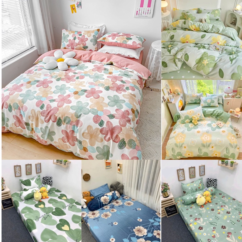 Jual SPREI Set Katun ANTI GESER Home Industri Motif Kotak | COD SPREI ...