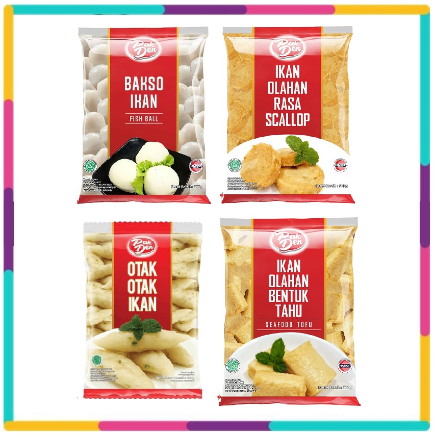 Jual Pak Den Seafood Tofu / Scallop / Otak-otak / Fish Ball 500g ...