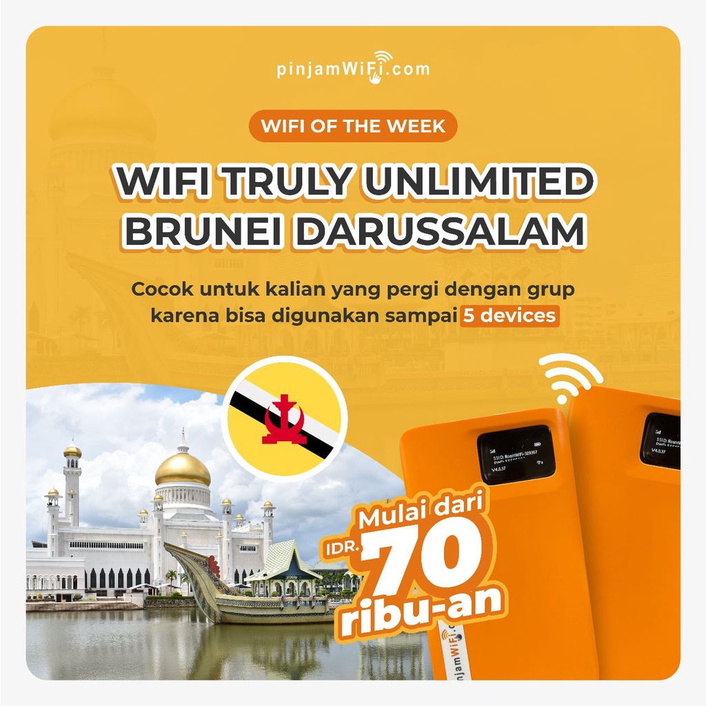 Jual PINJAM WIFI SEWA MODEM PORTABLE BRUNEI HARIAN - TRULY UNLIMITED NO ...