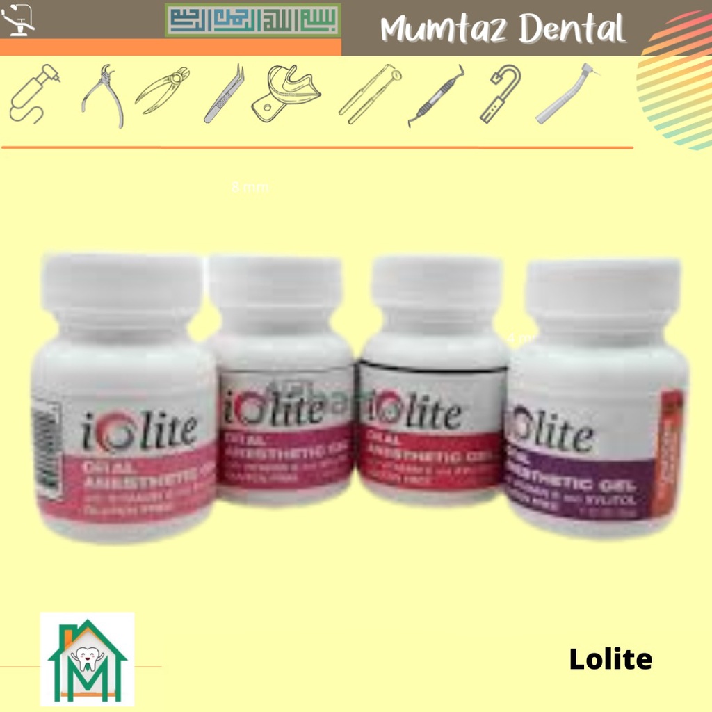 Jual Anestesi Topikal Lolite 32g obat cabut gigi, sariawan, scalling ...