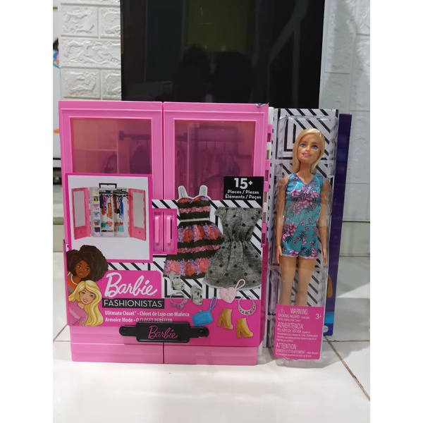 Jual Boneka barbie Fashionistas ultimate closet Ptmi | Shopee Indonesia
