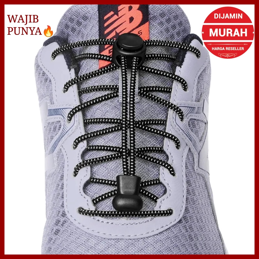 Jual TALI SEPATU PREMIUM TALI SEPATU BULAT TANPA IKAT SHOE LACE PRAKTIS ...