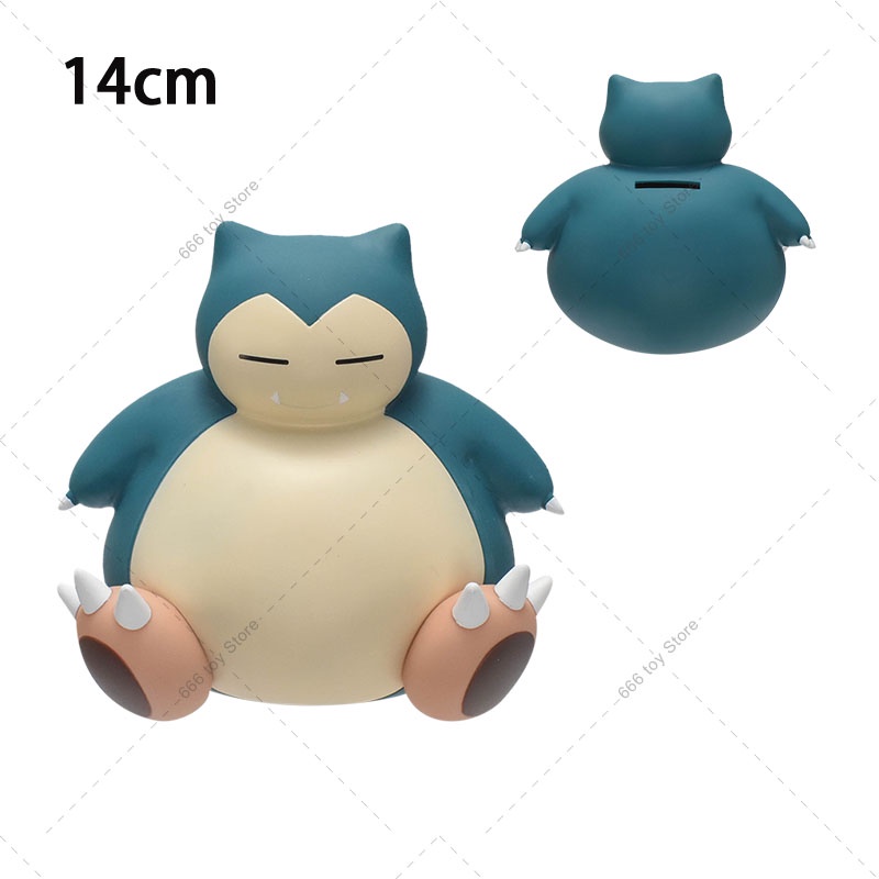 Jual Pokemon Money Box Snorlax Figures Piggy Bank Rowlet Psyduck money ...