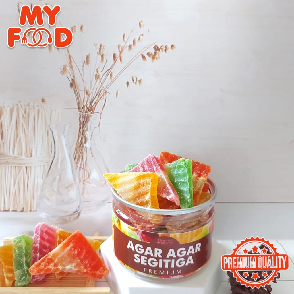 Jual [Myfoodofficial] - Can Agar Agar Segitiga Agar Kering Rasa Buah ...