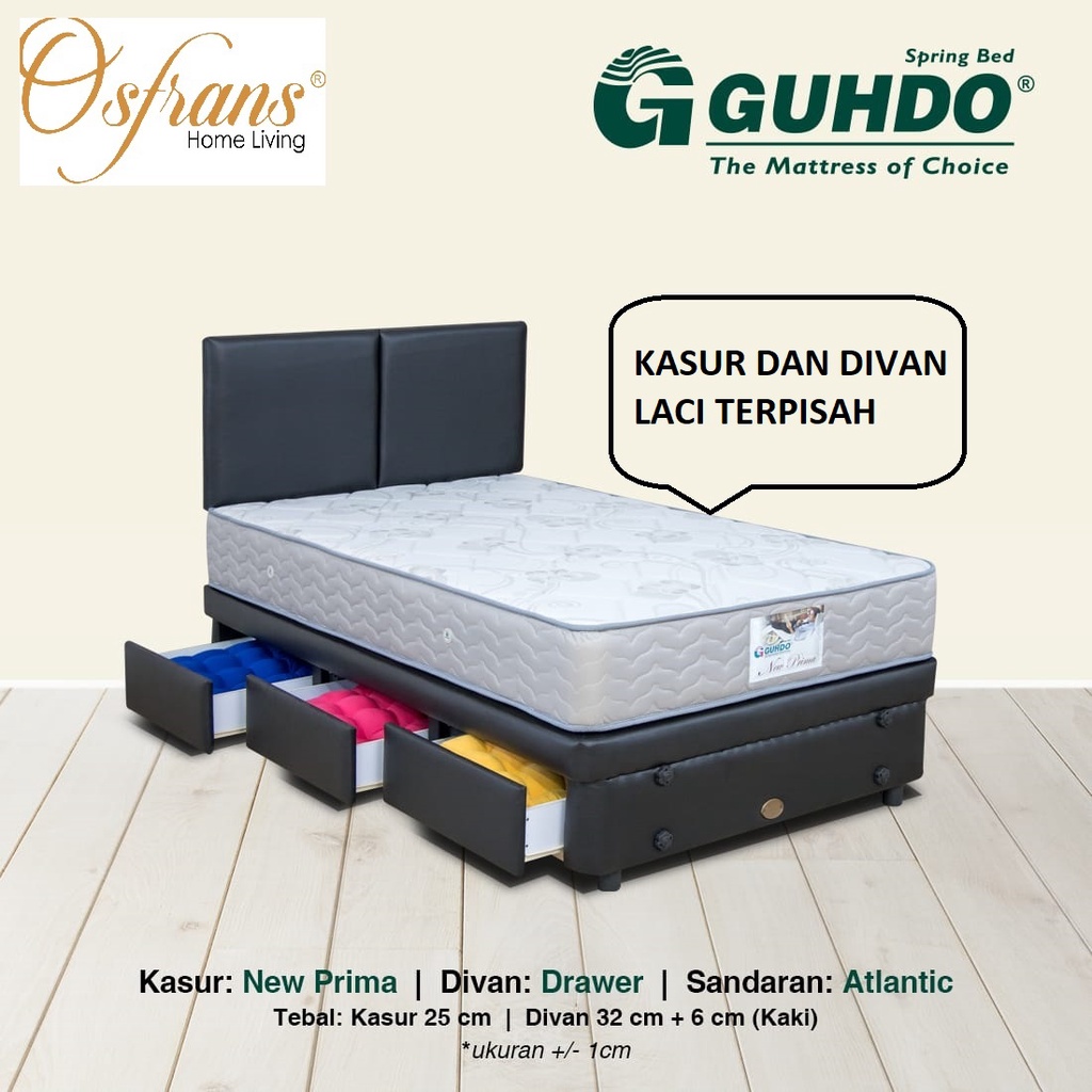 Jual Guhdo Drawer New Prima T25 3 Laci Divan Terpisah - Fullset Atlantic Style - DIVAN TERPISAH ...
