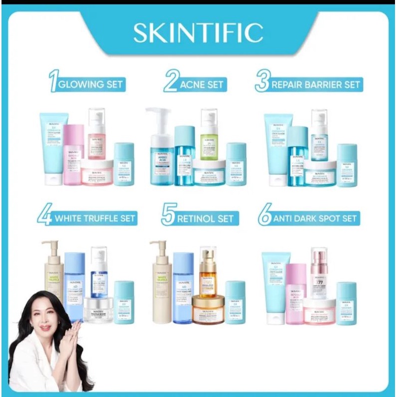Jual SKINTIFIC 5 SET PAKET LENGKAP 100% ORI | Shopee Indonesia