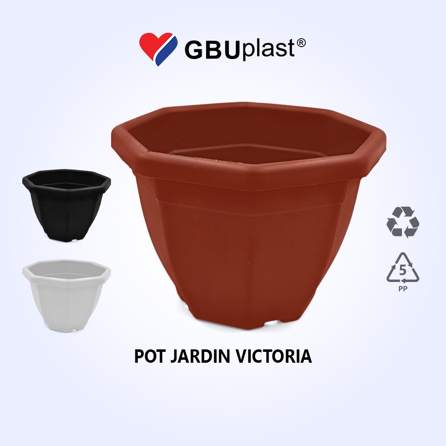 Jual GBUplast Jardin Victoria Pot Tanaman Plastik 25 - 35 Cm Flower Pot ...