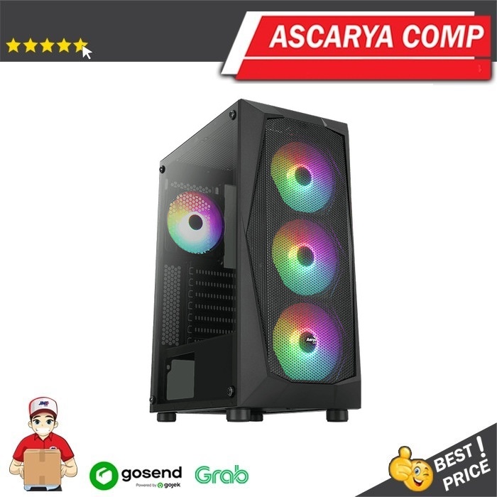 Jual AEROCOOL Falcon - Atx - Free 4xfan RGB / Casing gaming | Shopee ...