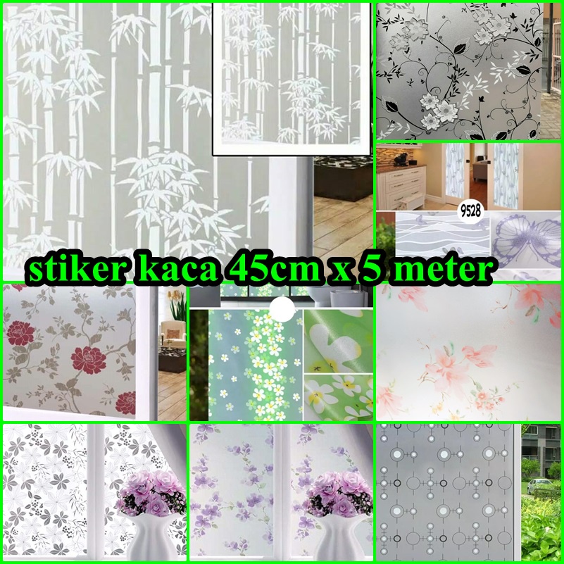 Jual COD 5 METER STICKER KACA JENDELA MOTIF SUNBLAST 45 CM X 5 METER ...
