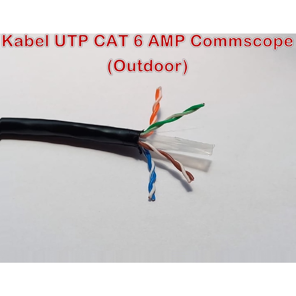 Jual Kabel UTP CAT 6 AMP Commscope (Outdoor) per meter | Shopee Indonesia