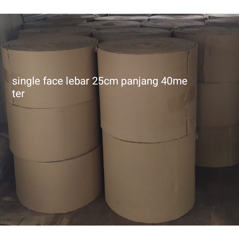 Jual Karton Lembaran Polos Single Face 1 ROLL Uk. Lebar 25 cm x 40 ...