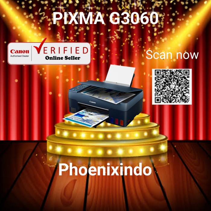Jual Printer Canon PIXMA G3060 G 3060 (Print, Scan, Copy, Wireless ...