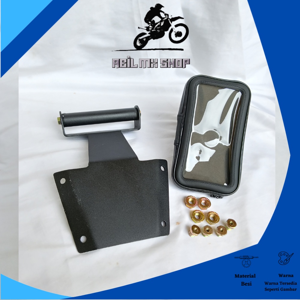 Jual PAKET BRAKET HOLDER HP CB 150 X DAN HOLDER WATERPROOF HOLDER CBX ...