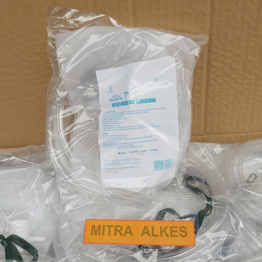 Jual Masker Non Rebreath Dewasa. ADULT Non Rebreather Mask k. Oxygen ...