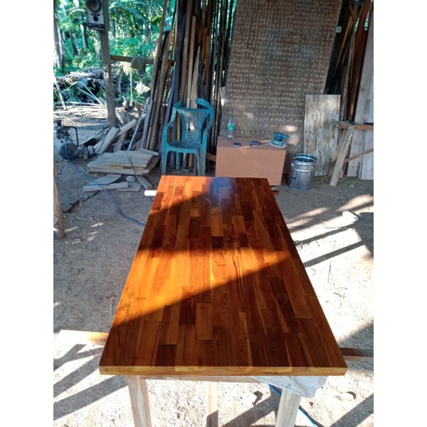 Jual READY- PAPAN 80X200 TEBAL 2CM SUDAH FINISHING KAYU JATI OKEE ...