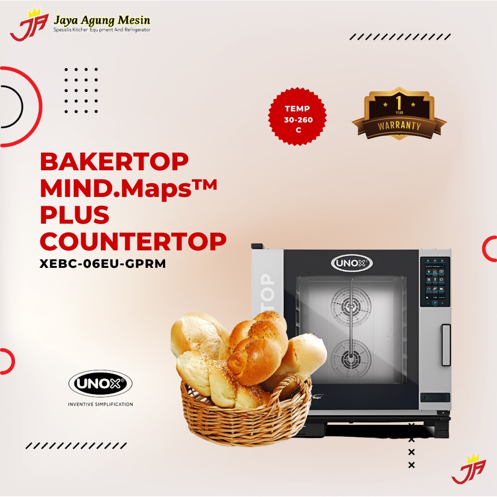 Jual COMBI OVEN BAKERTOP MIND Map PLUS COUNTERTOP UNOX XEBC-06EU-GPRM ...