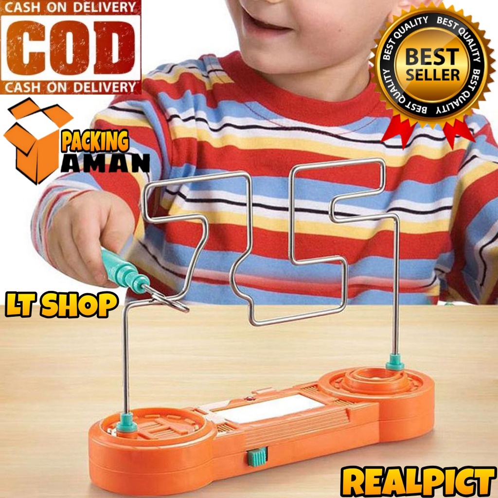 Jual ( BISA COD ) PROMO Mainan Anak Kawat Elektrik Electric Maze Shock ...