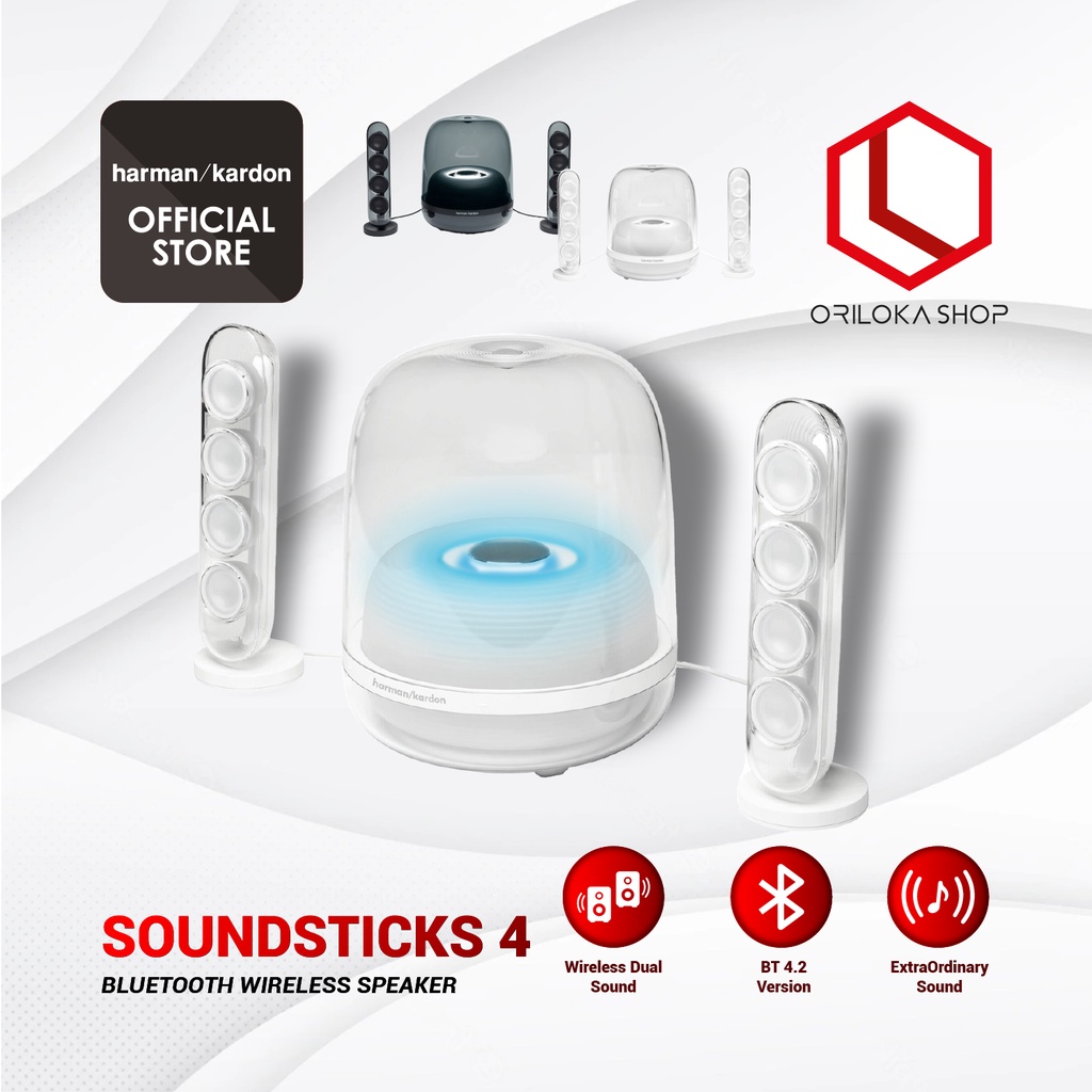 Jual Harman Kardon SoundSticks 4 - Sound Sticks 4 Bluetooth Speaker ...