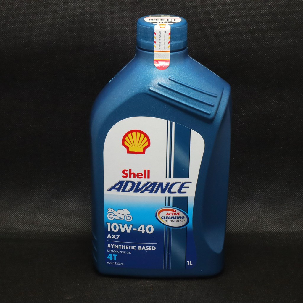 Jual OLI MOTOR SHELL ADVANCE 10W-40 AX7 1 LITER 1LTIGER SCORPIO THUNDER ...