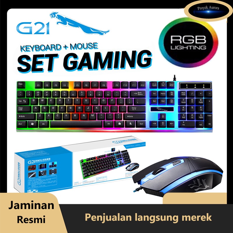 Jual Keyboard Gaming Keyboard Mechanical G21B Paket Gaming Keyboard dan ...
