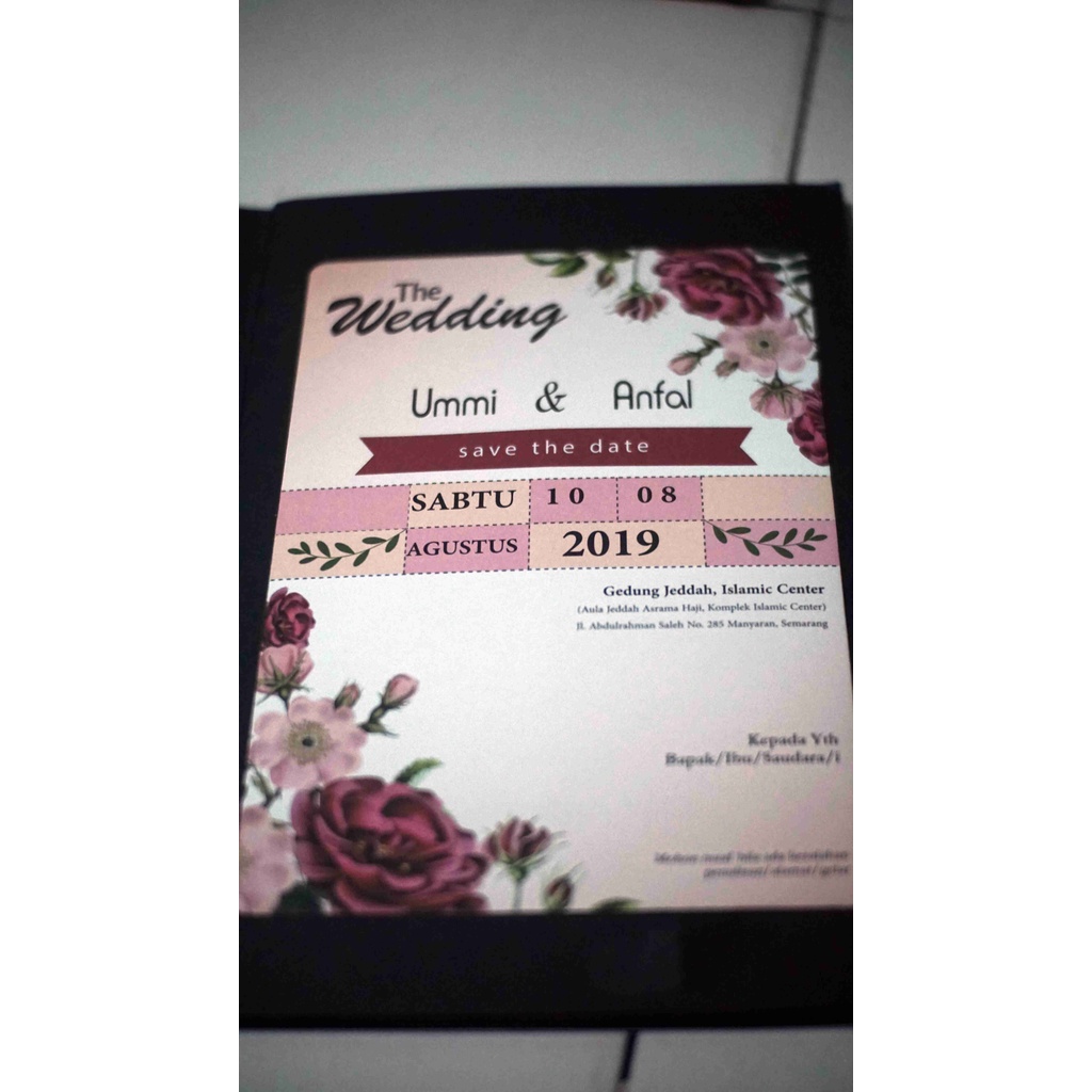 Jual Undangan Pernikahan Soft Cover, Free Plastik & Tempelan Nama ...