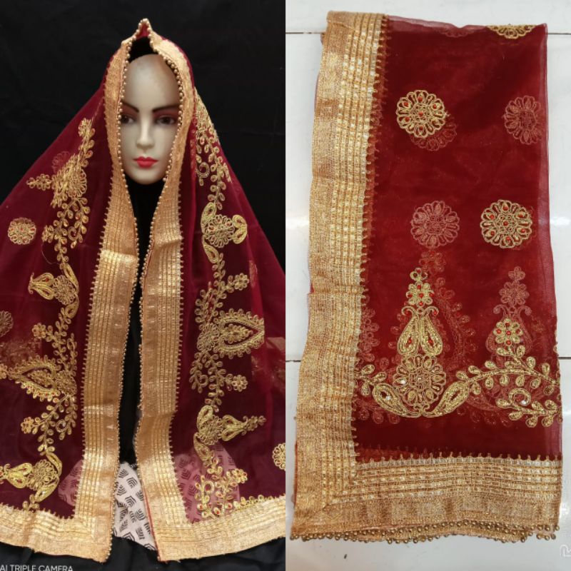Jual dupatta /selendang ori india | Shopee Indonesia