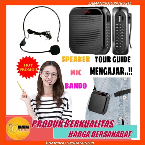 Jual Speaker Pinggang USB K Series Megaphone Mic Tour Guide Travel dan ...