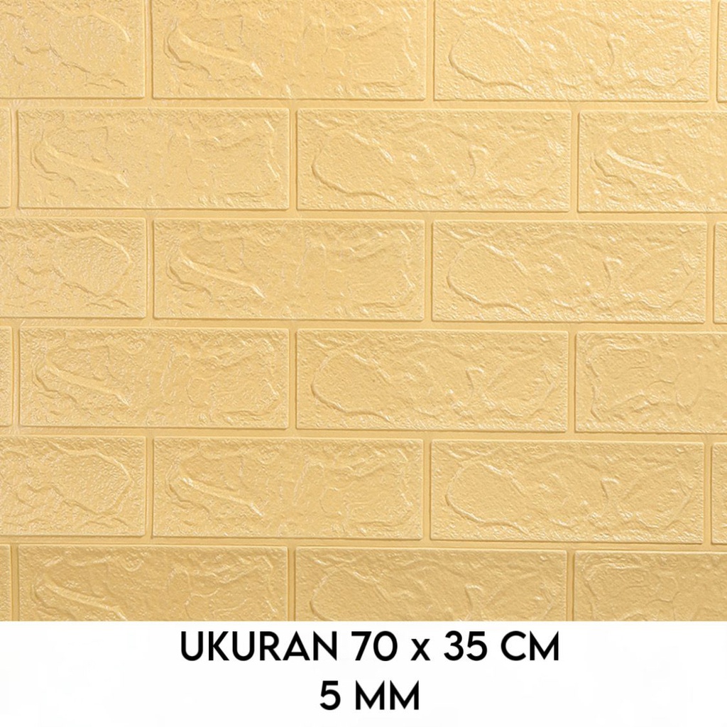 Jual Wallpaper Tembok Dinding 3D Model Batu Bata Putih/Walpaper Foam ...