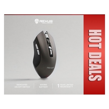 Jual Rexus RX110 / RX-110 Xierra Professional Wireless Gaming Mouse ...