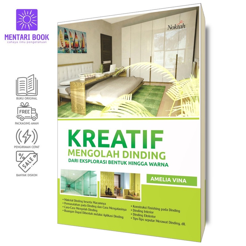 Jual Kreatif Mengolah Dinding dari Eksplorasi Bentuk hingga Warna | Amelia Vina | Noktah ...